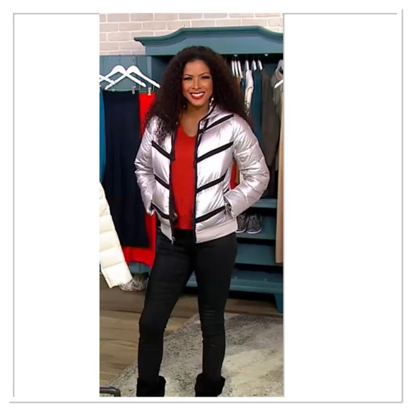 zuda | Jackets & Coats | Zuda Womens Quilted Pearlized Puffer Jacket ...